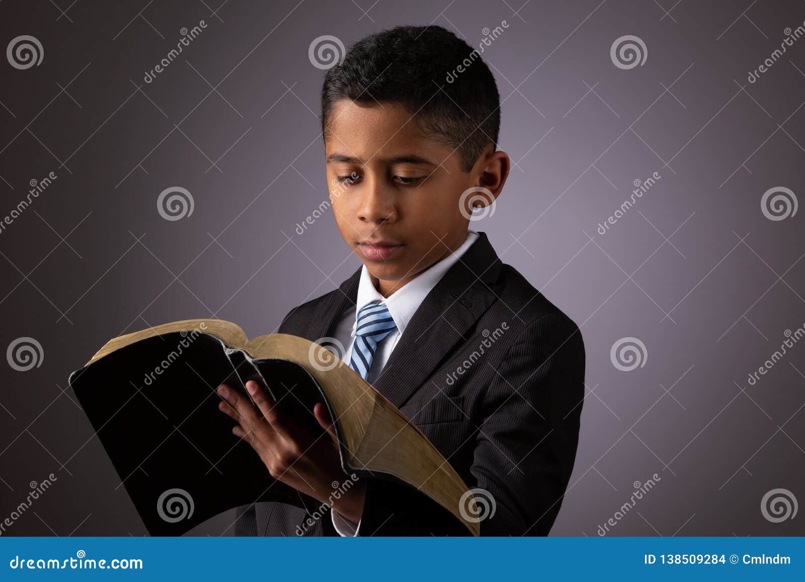 Hispanic Family Reading Bible