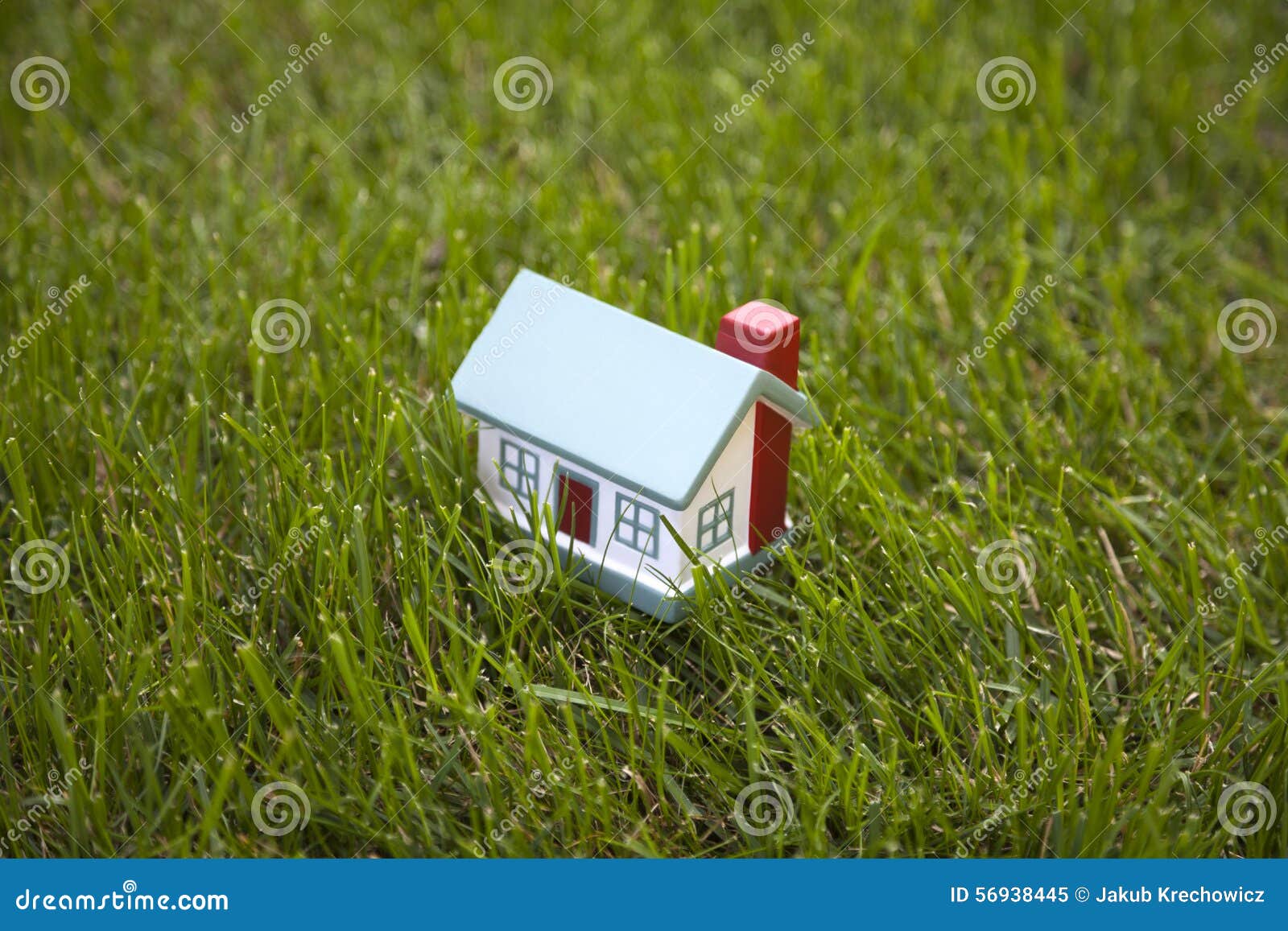 Little house on grass stock image. Image of building - 56938445