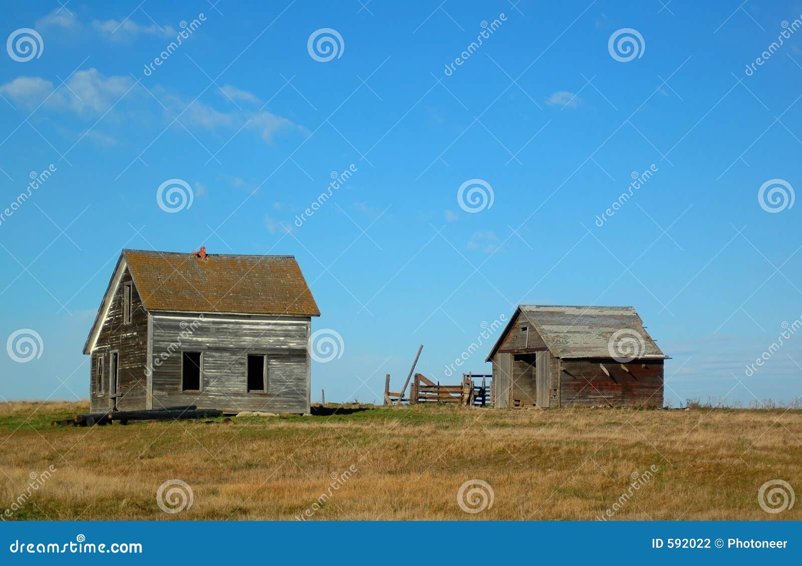 Little House on the Prairie Stock Photo - Image of abandoned, small: 592022