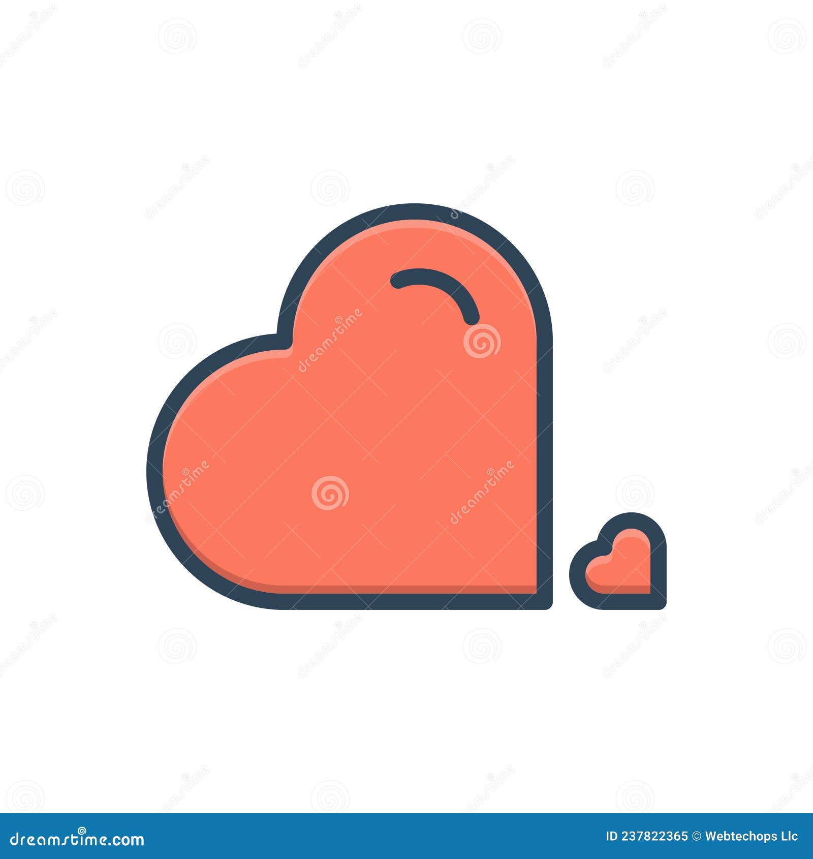 Color Illustration Icon for Little, Small and Some Stock Illustration ...