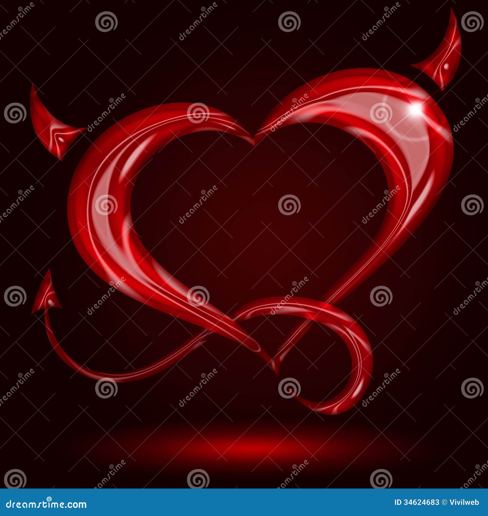 Little imp stock illustration. Illustration of devil - 34624683