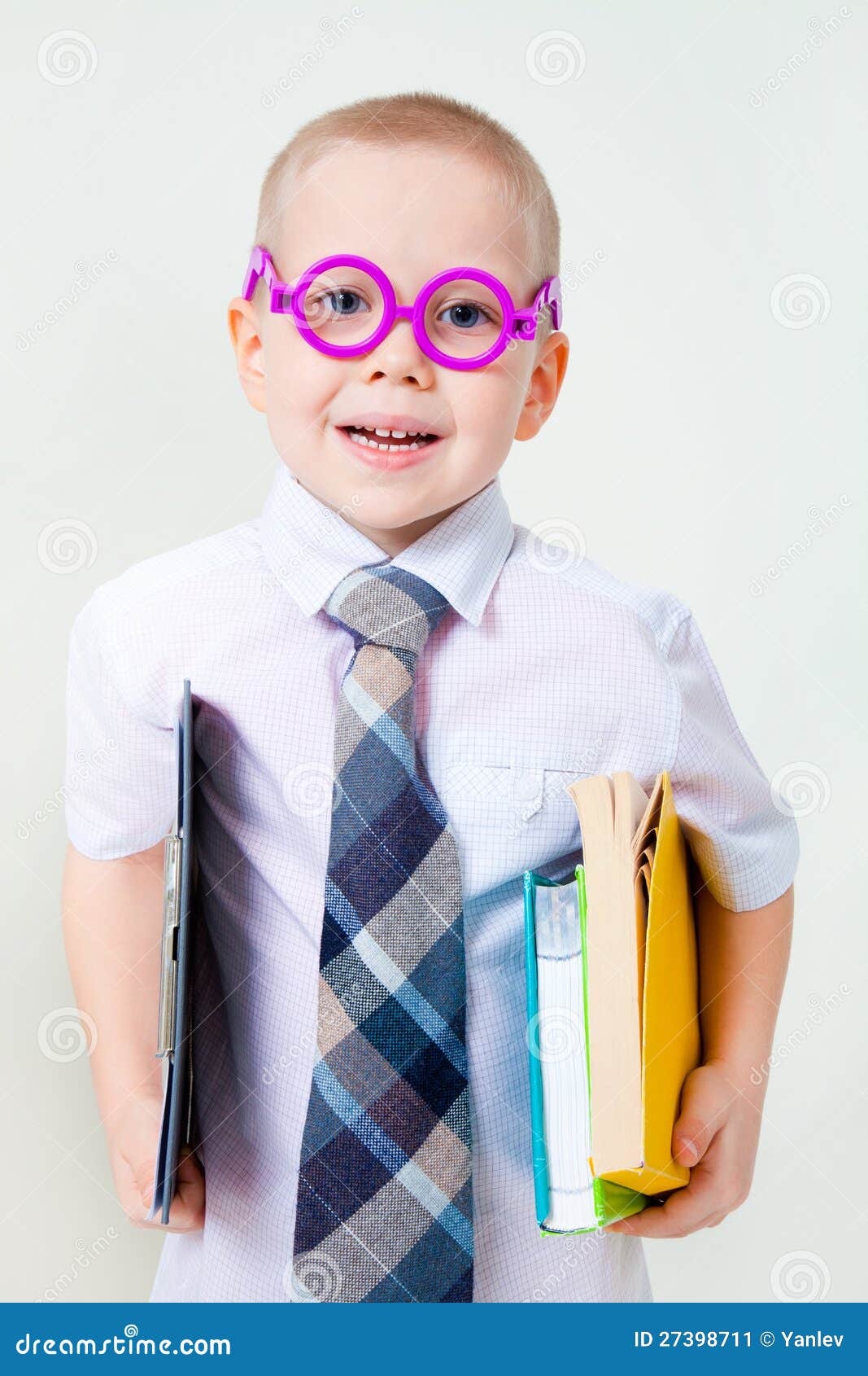 Little intelligent boy stock image. Image of imagination - 27398711