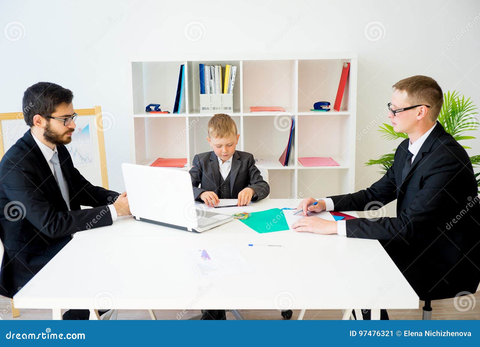 Little kid is the boss stock image. Image of glasses - 97476321