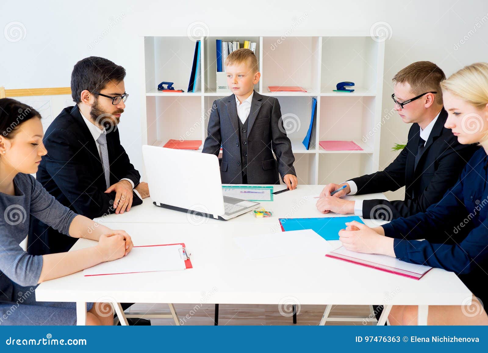 Little kid is the boss stock image. Image of finger, shirt - 97476363