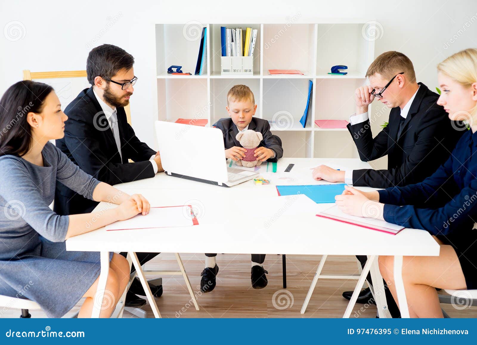 Little kid is the boss stock image. Image of male, portrait - 97476395