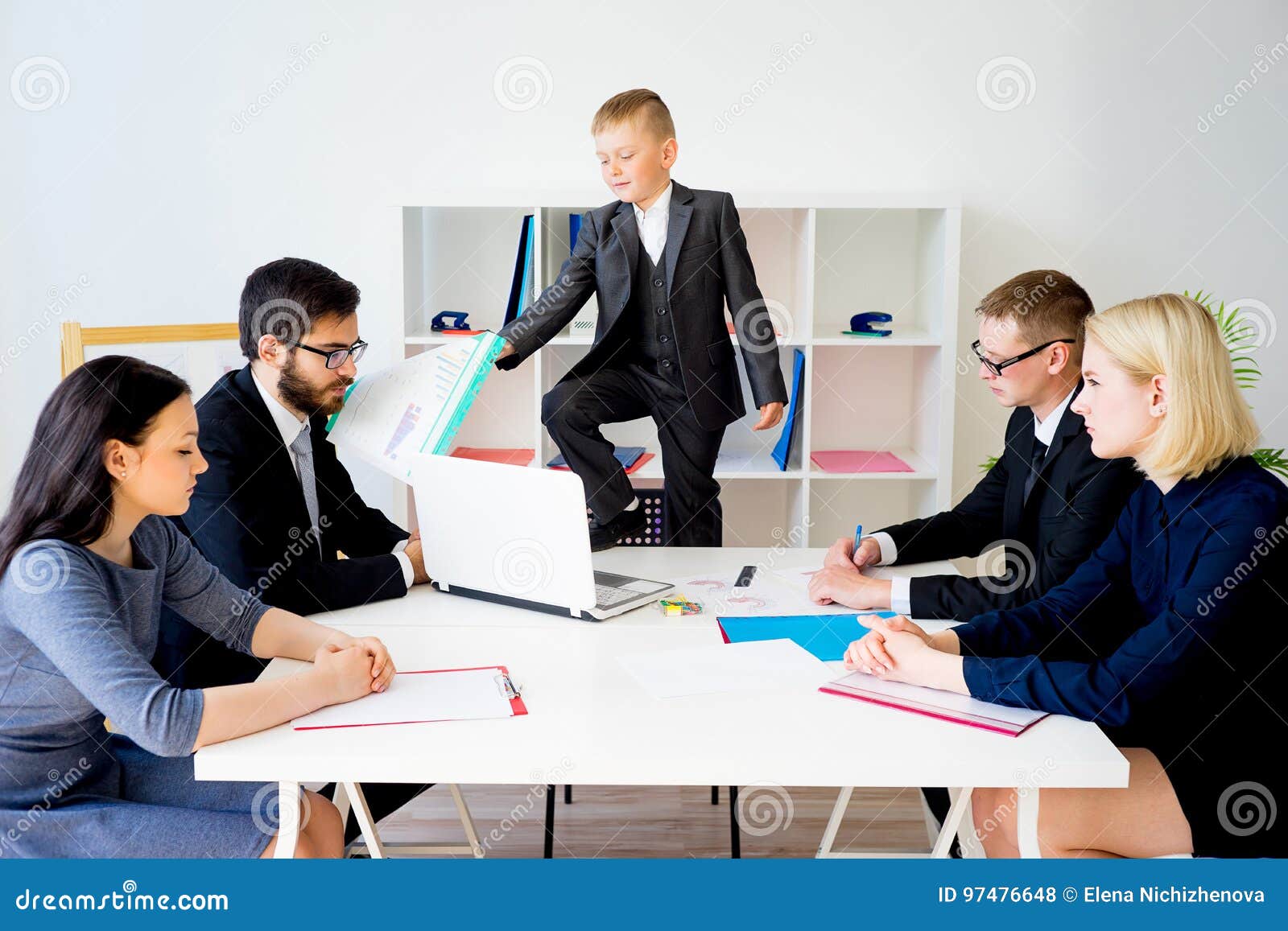 Little kid is the boss stock photo. Image of portrait - 97476648