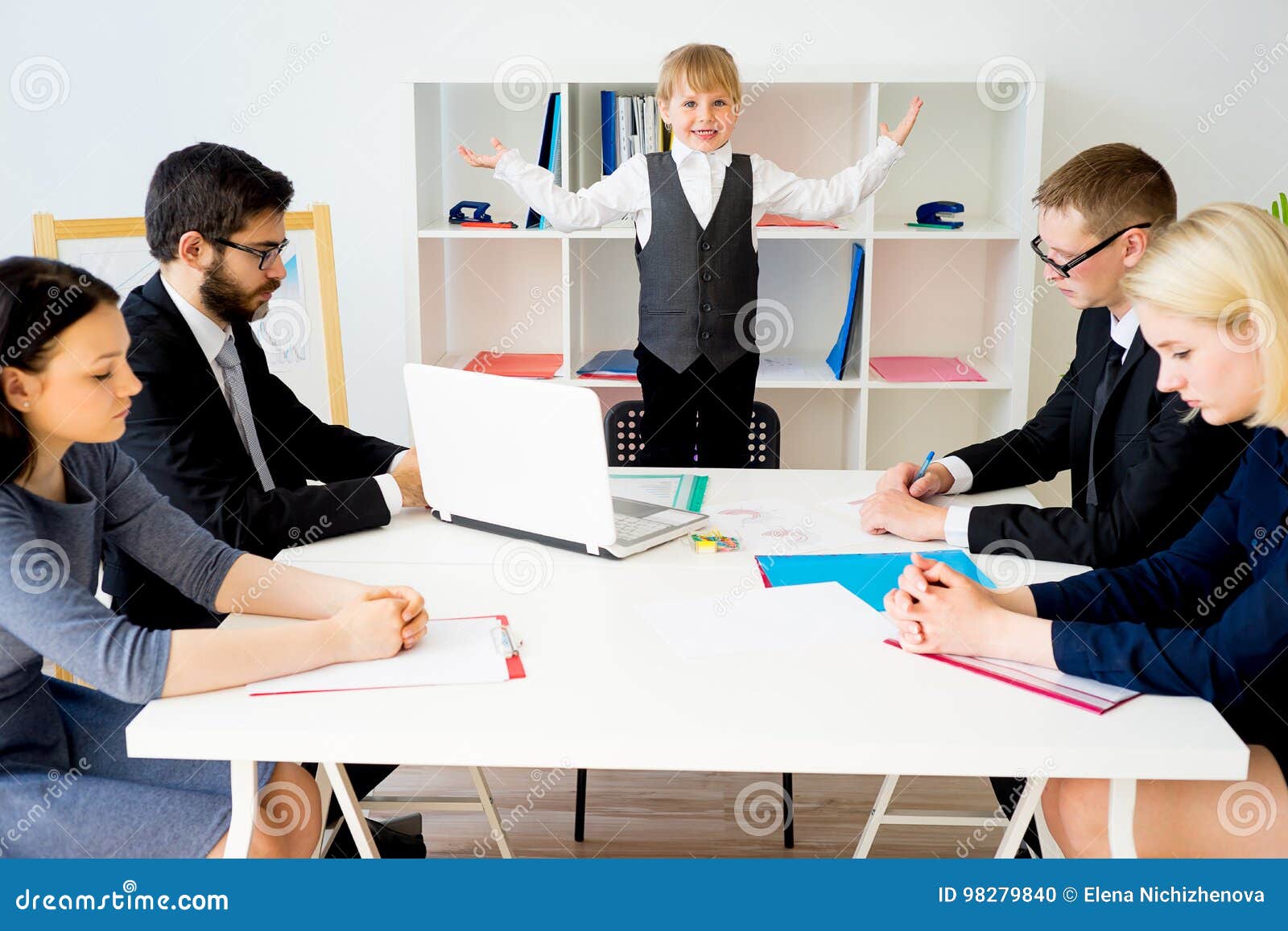 Little kid is the boss stock photo. Image of person, people - 98279840