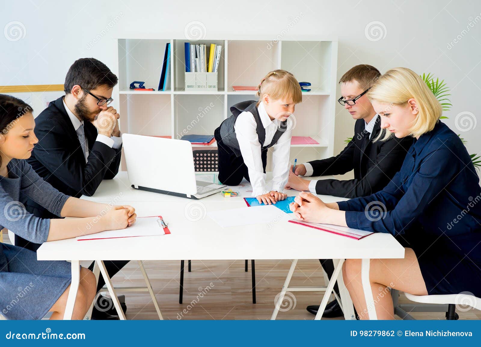 Little kid is the boss stock photo. Image of modern, businessman - 98279862