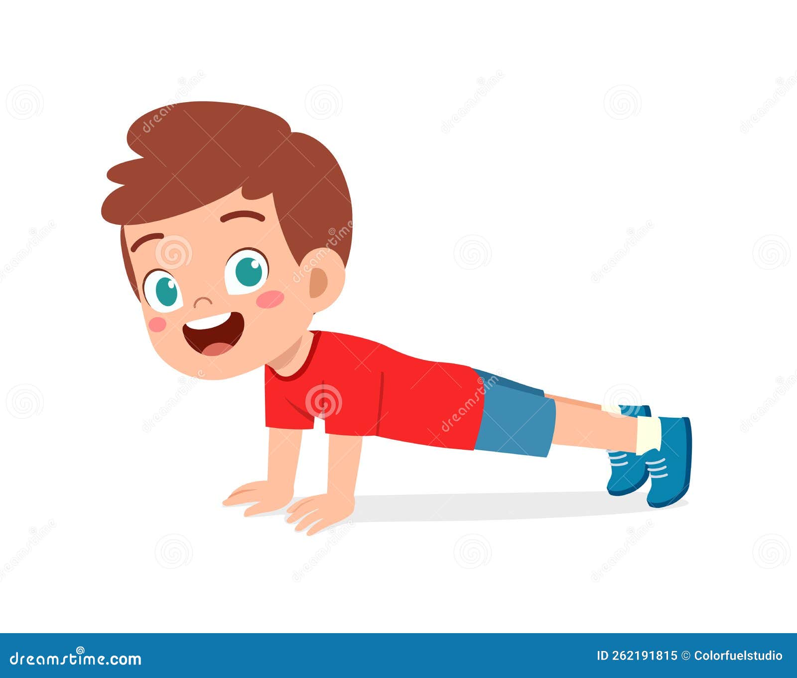 Kids Pushing Each Other Clipart