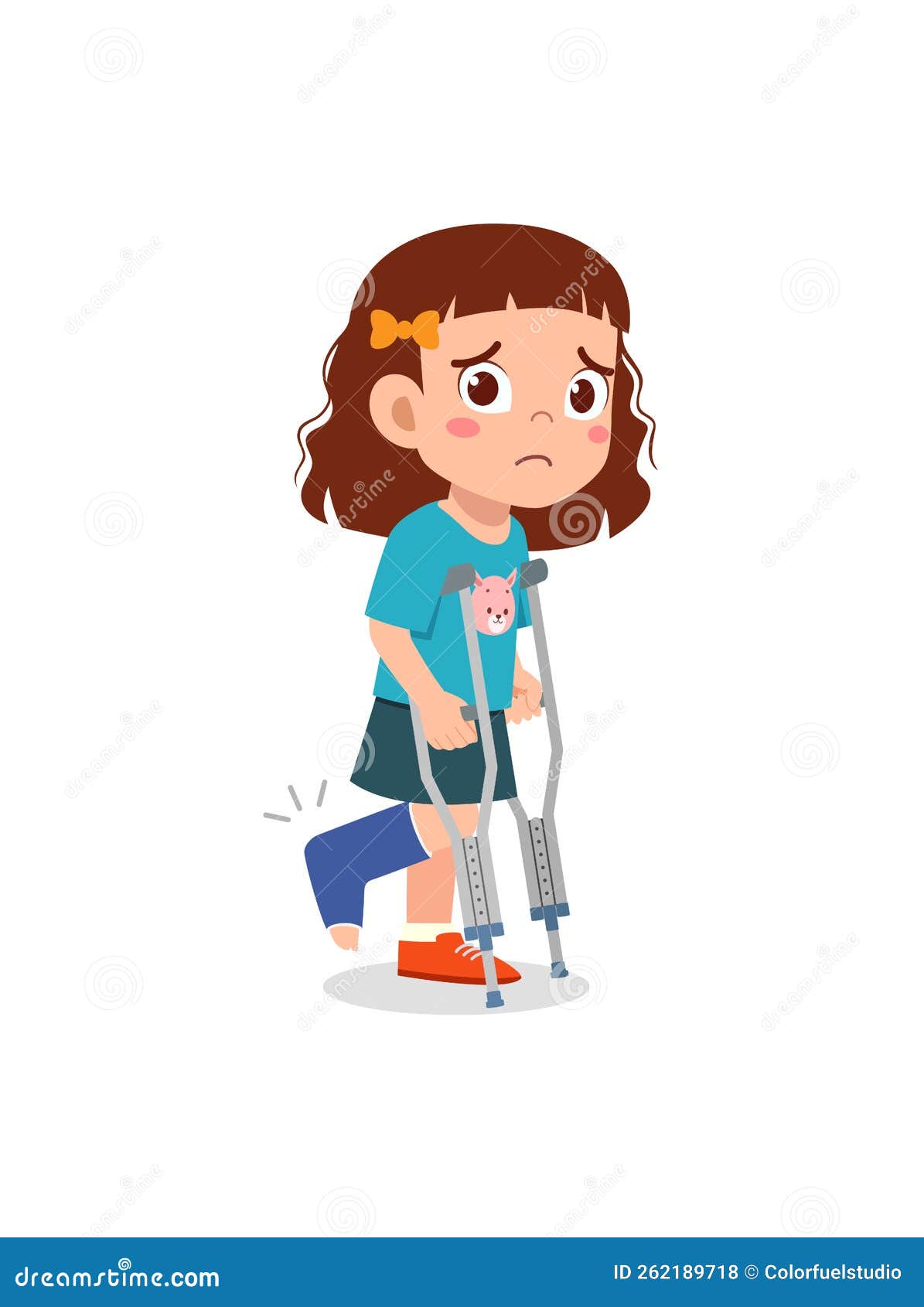 Bone Fracture_Hand Fracture Cartoon Vector | CartoonDealer.com #105039103