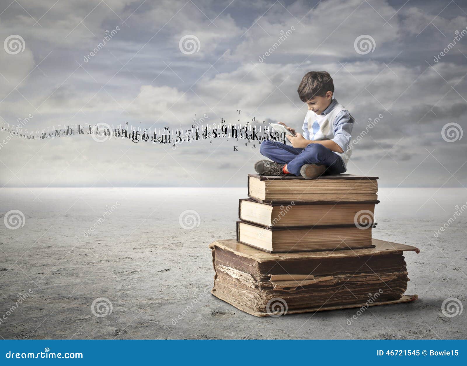 Little Kid Learning in a New Way Stock Image - Image of computer, read ...