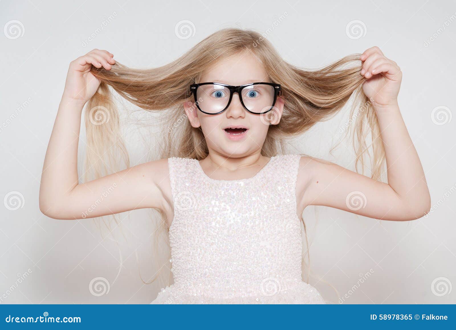 Little kid making a face stock image. Image of people - 58978365