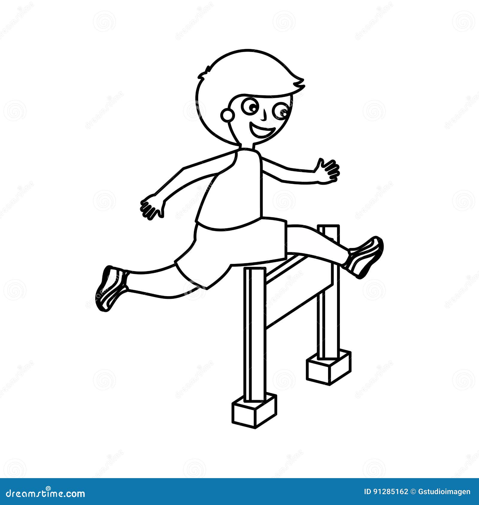 Obstacle Race Concept Vector Line Icon, Linear Concept, Outline Sign ...