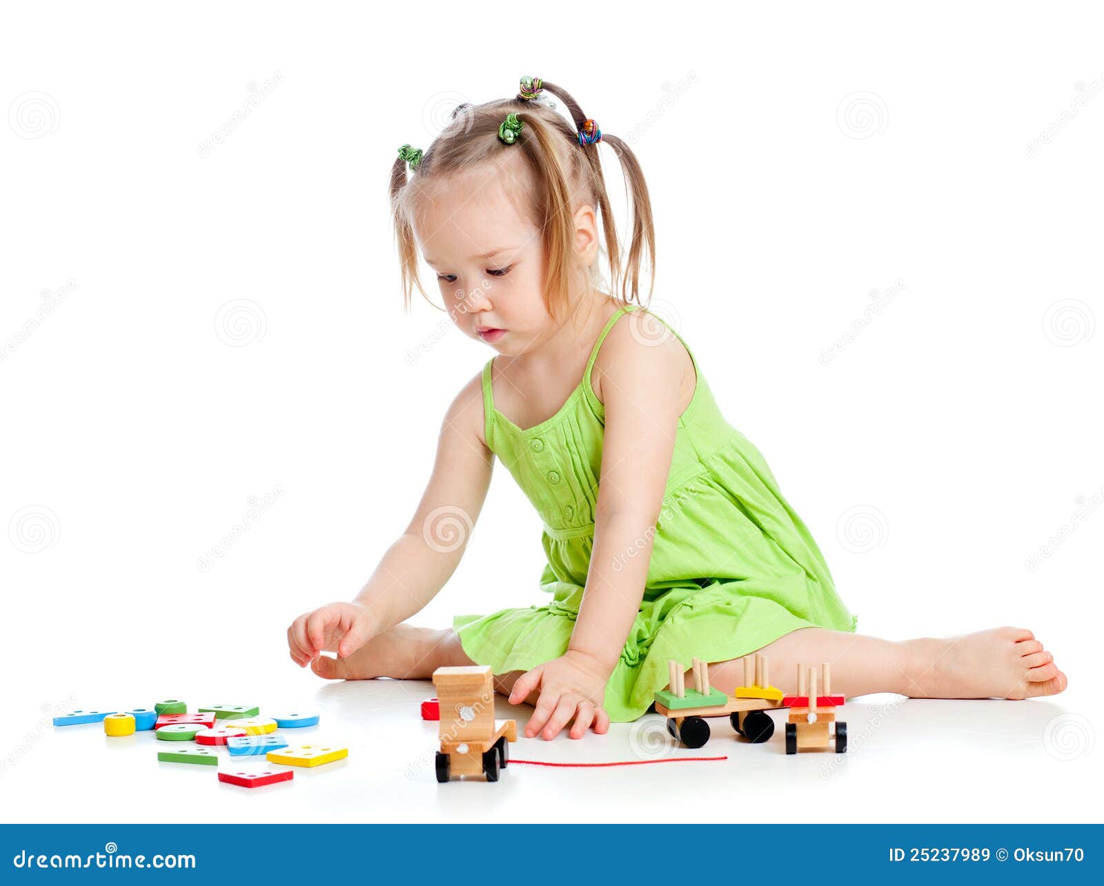 Little Kid Playing with Colourful Toys Stock Image - Image of leisure ...