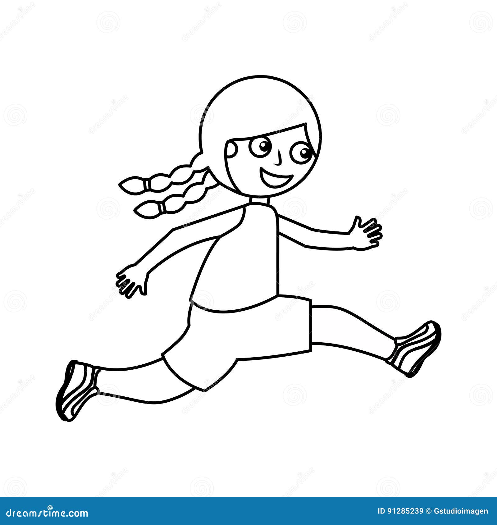 Little kid running icon stock vector. Illustration of school - 91285239