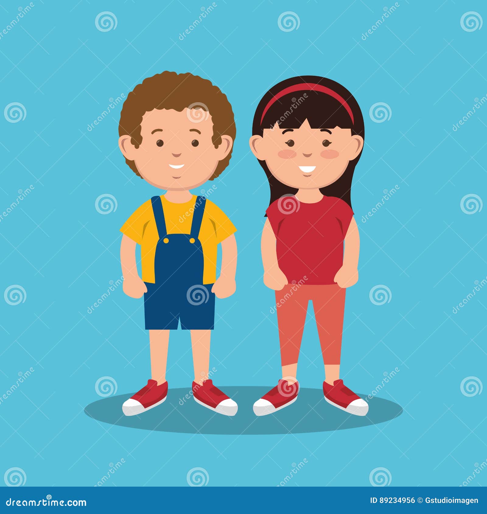 Little Kids Avatar Characters Stock Illustration - Illustration of play ...