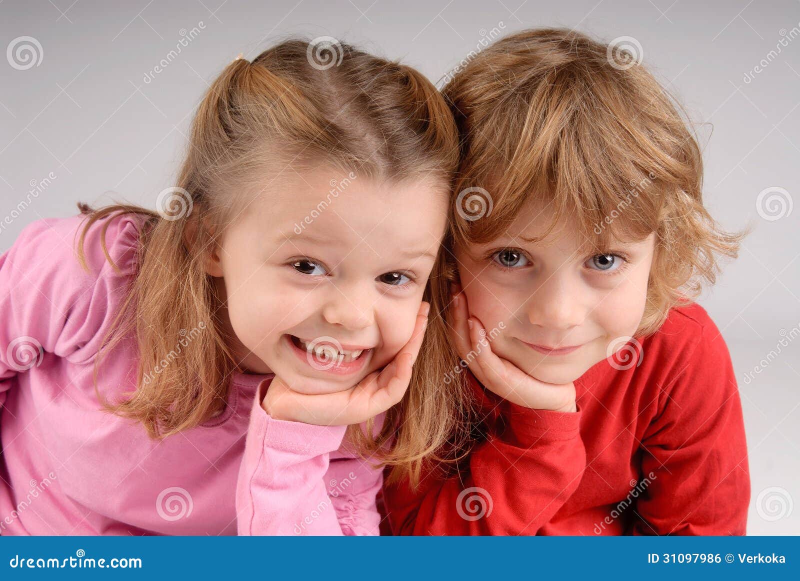 Little kids posing stock photo. Image of girl, cute, friendship - 31097986