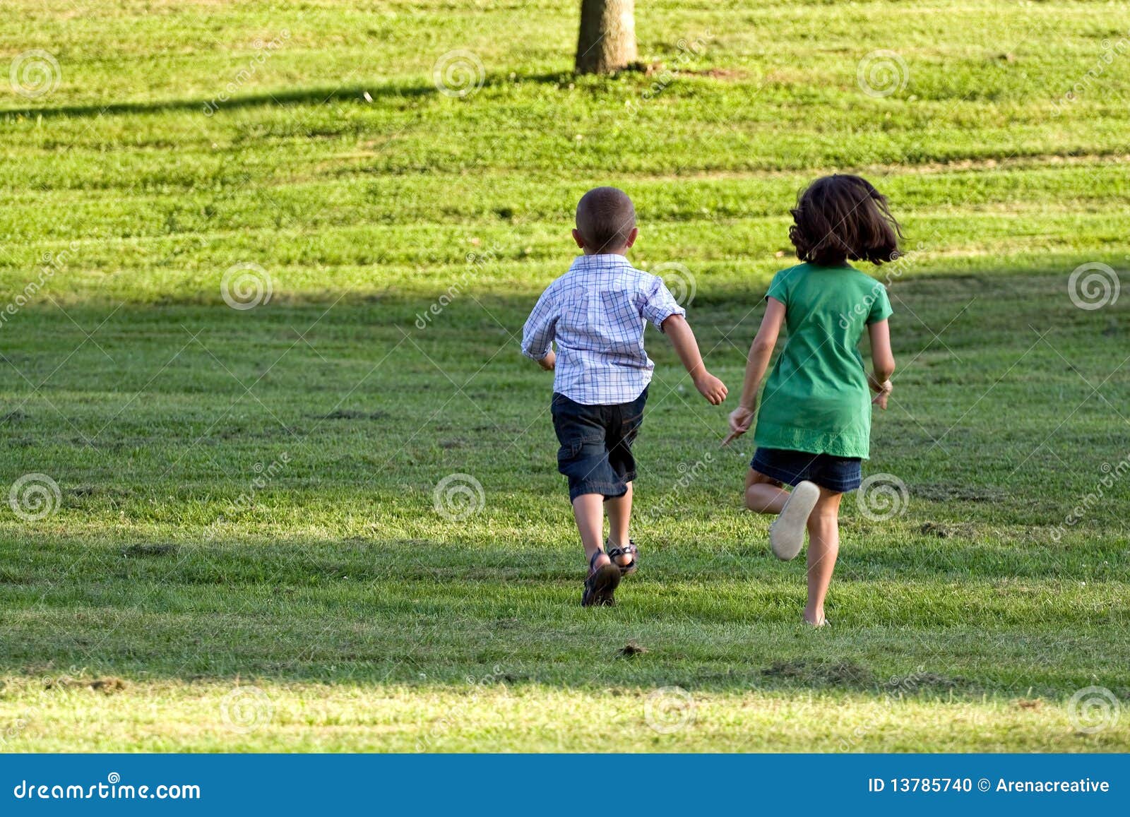 Little Kids Running Stock Photo - Image: 13785740