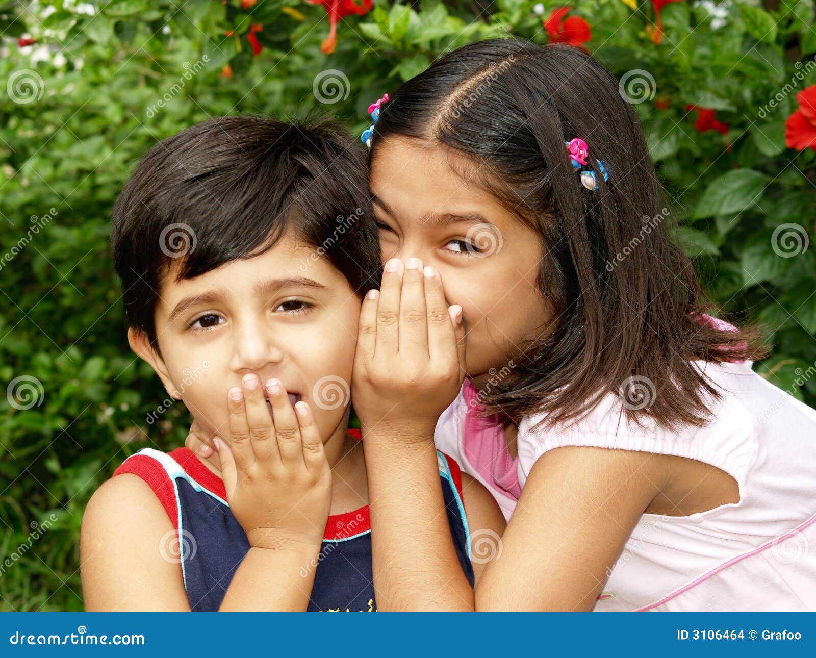 Little Kids Telling Secrets Stock Photo - Image of giggle, female: 3106464