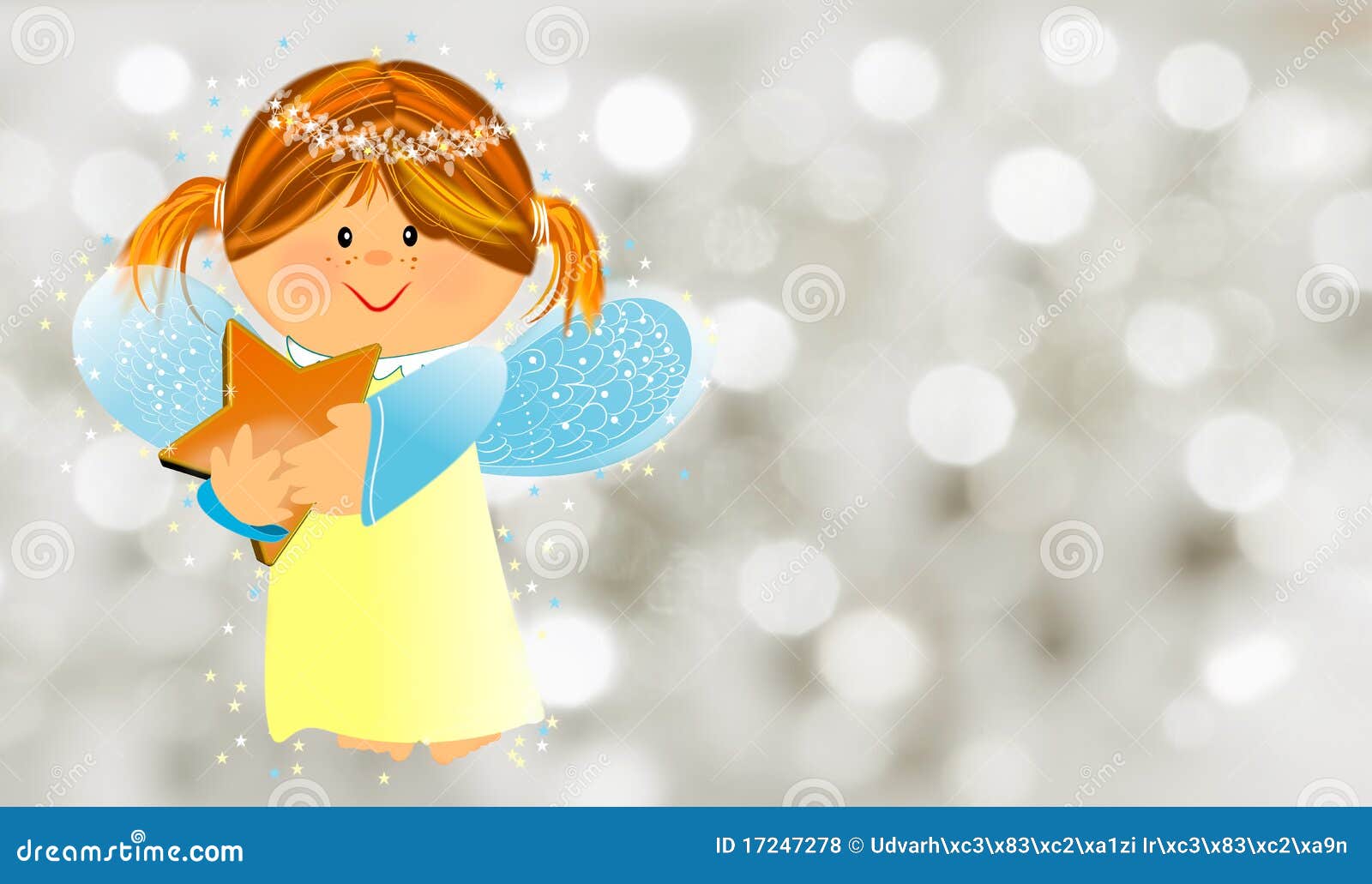 Little kind angel stock illustration. Illustration of magic - 17247278