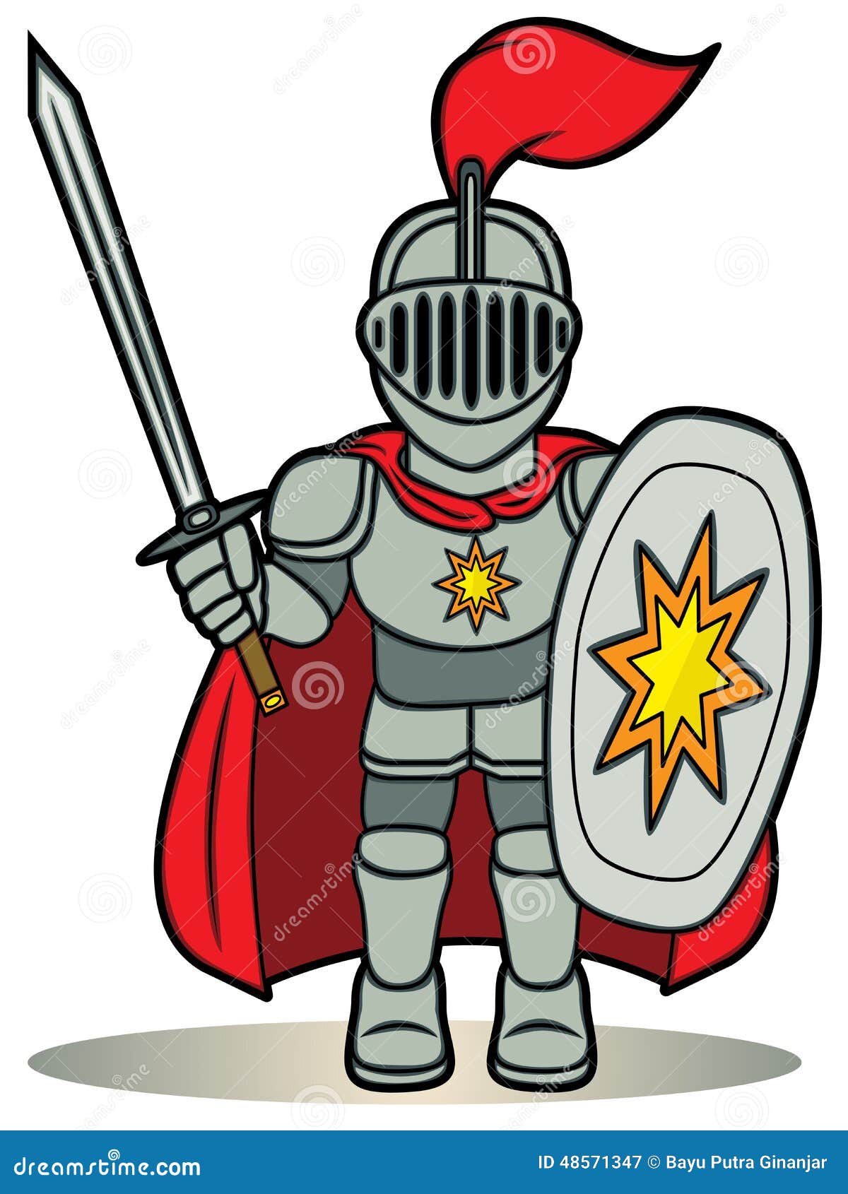 Little knight stock vector. Illustration of aggression - 48571347