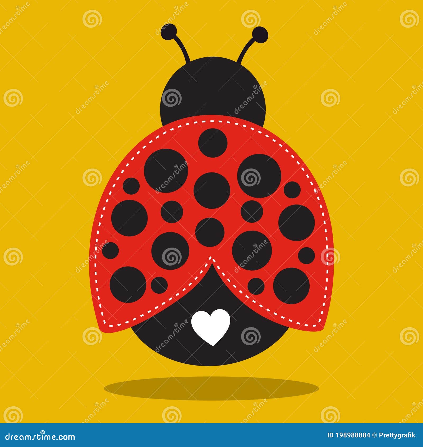 Little Lady Bug Ladybug Top 03 Stock Vector - Illustration of lady ...