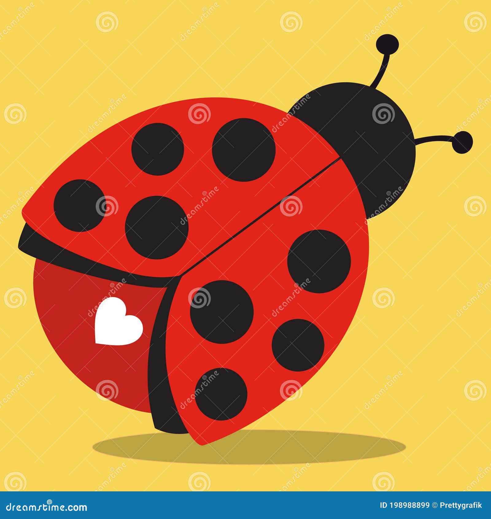 Little Lady Bugs Lady Bird 01 Stock Vector - Illustration of vector ...