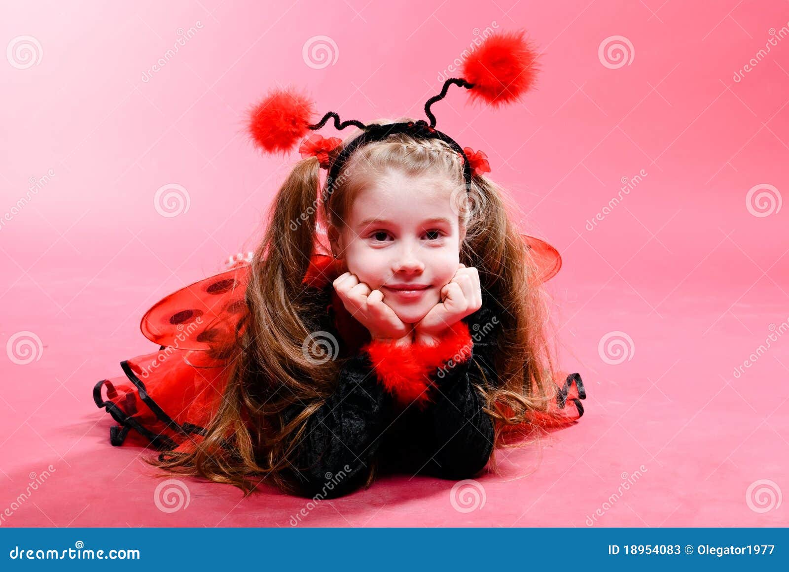 Little Ladybird stock image. Image of girl, expression - 18954083