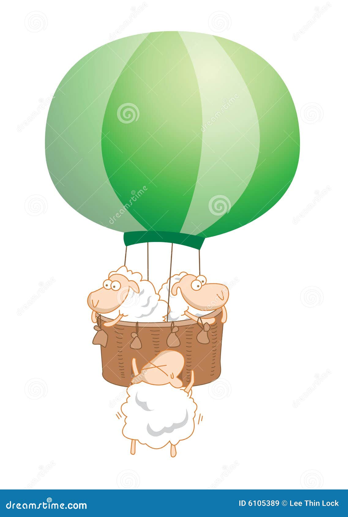 Little Lamb stock vector. Illustration of little, balloon - 6105389