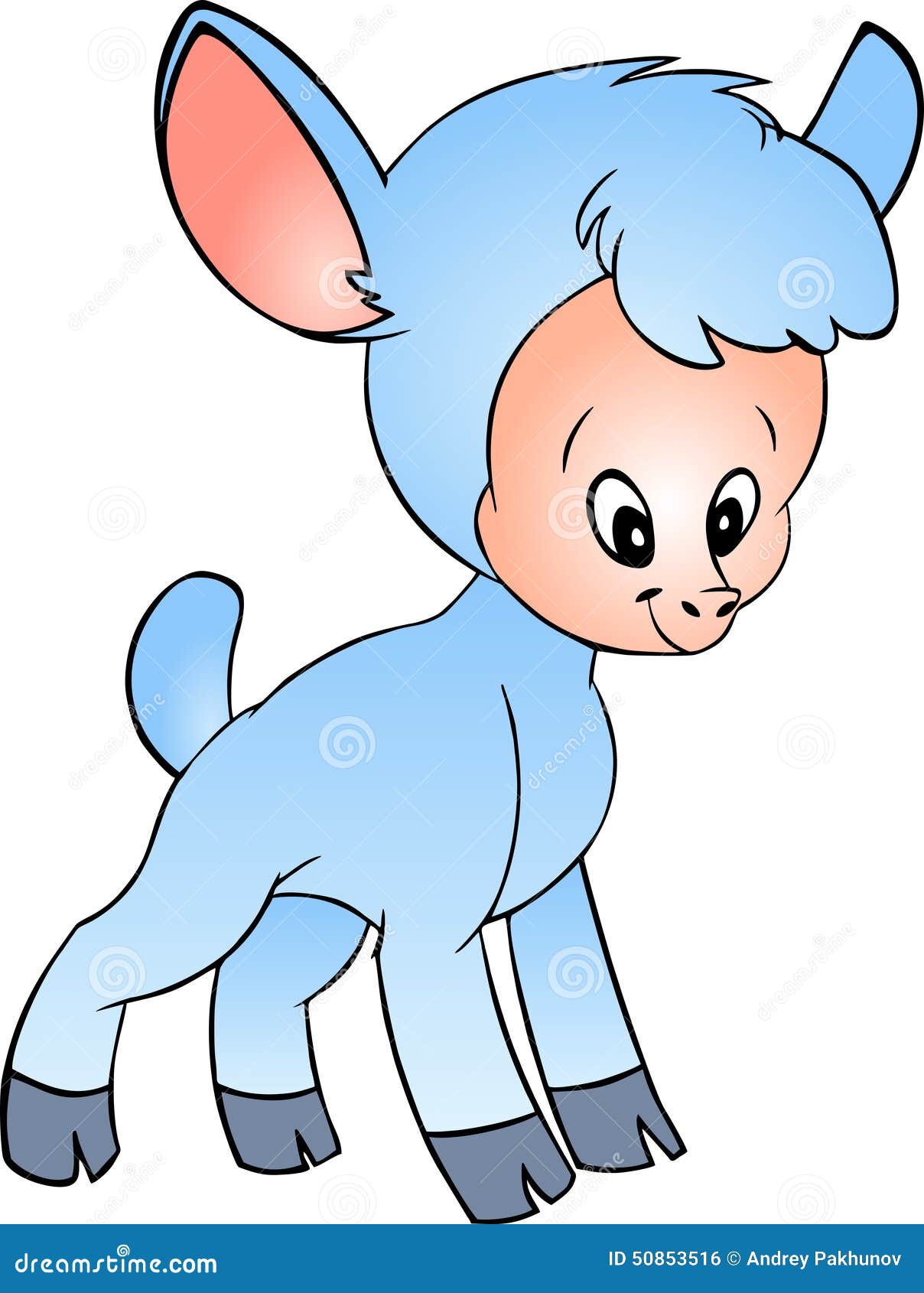 Little lamb stock illustration. Illustration of color - 50853516