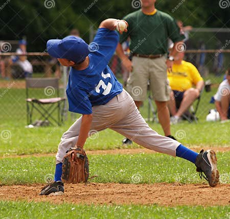Little League Baseball Pitcher Stock Image - Image of sport, pastime ...