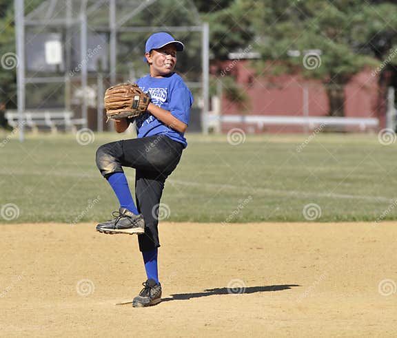 Little League Baseball Pitcher Stock Photo - Image of baseball ...