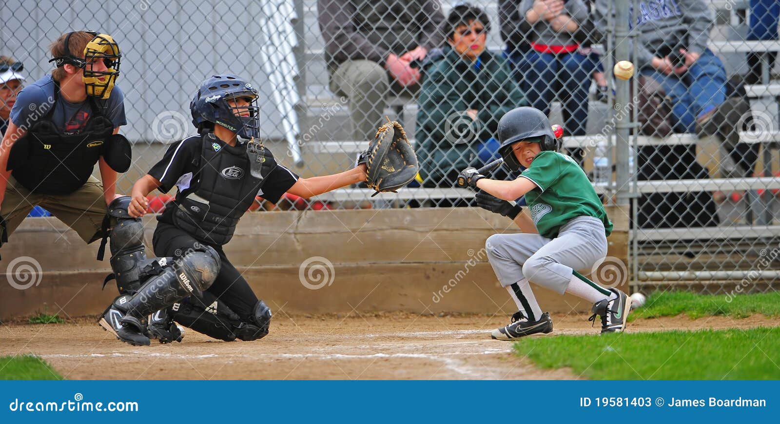 Little League Batter Ducking Editorial Stock Photo - Image of ...