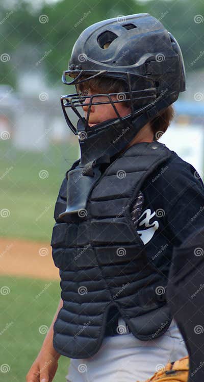 Little League catcher stock photo. Image of guard, ready - 1311486