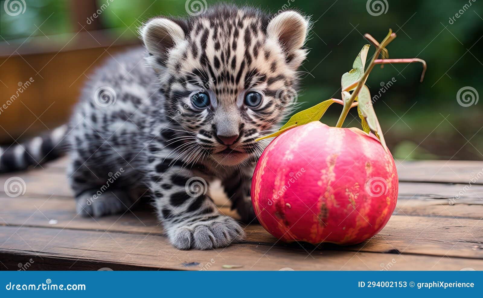 Little Leopard Cub Having Fun Stock Illustration - Illustration of cute ...