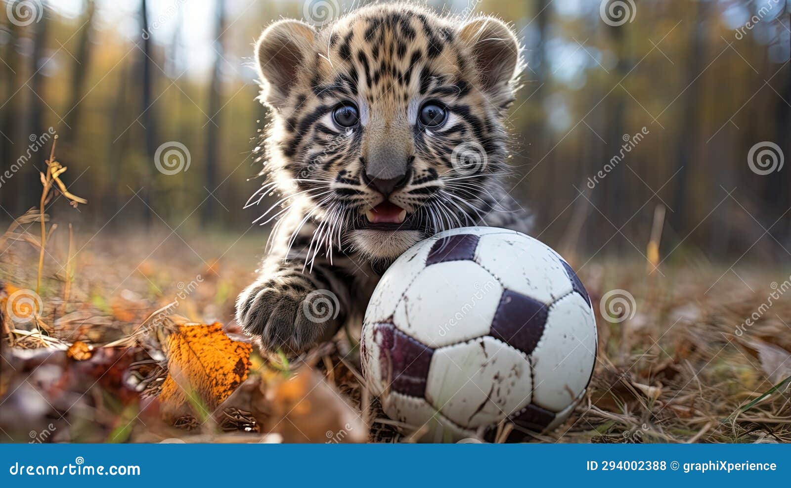 Little Leopard Cub Having Fun Stock Illustration - Illustration of ...