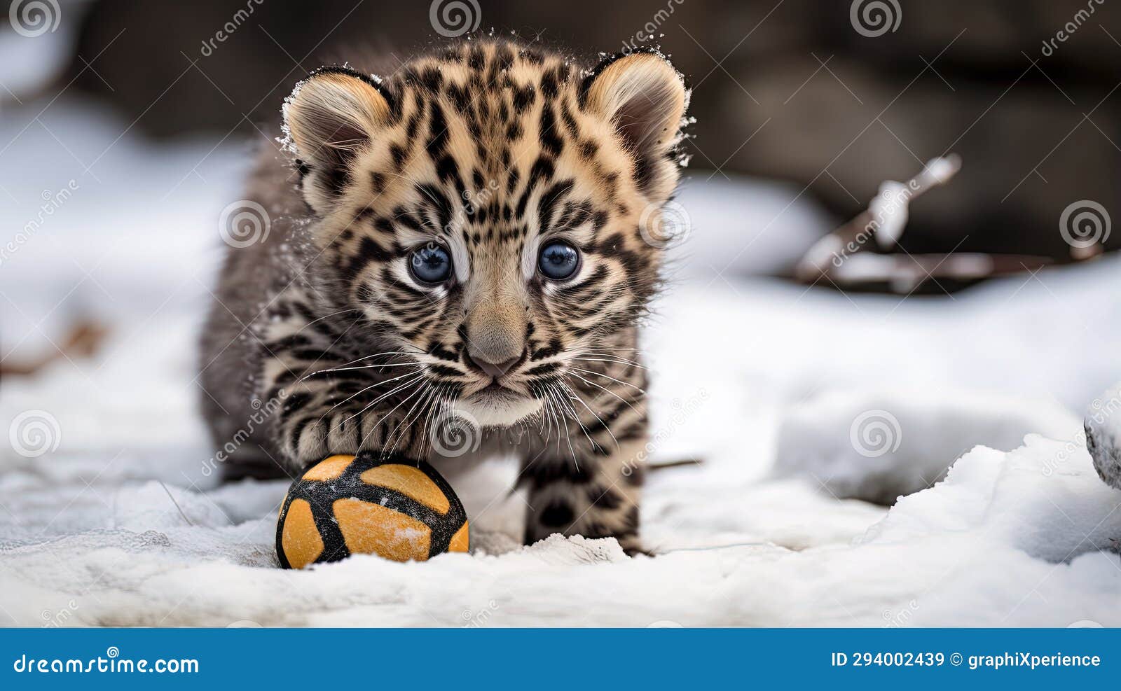 Little Leopard Cub Having Fun Stock Illustration - Illustration of ...