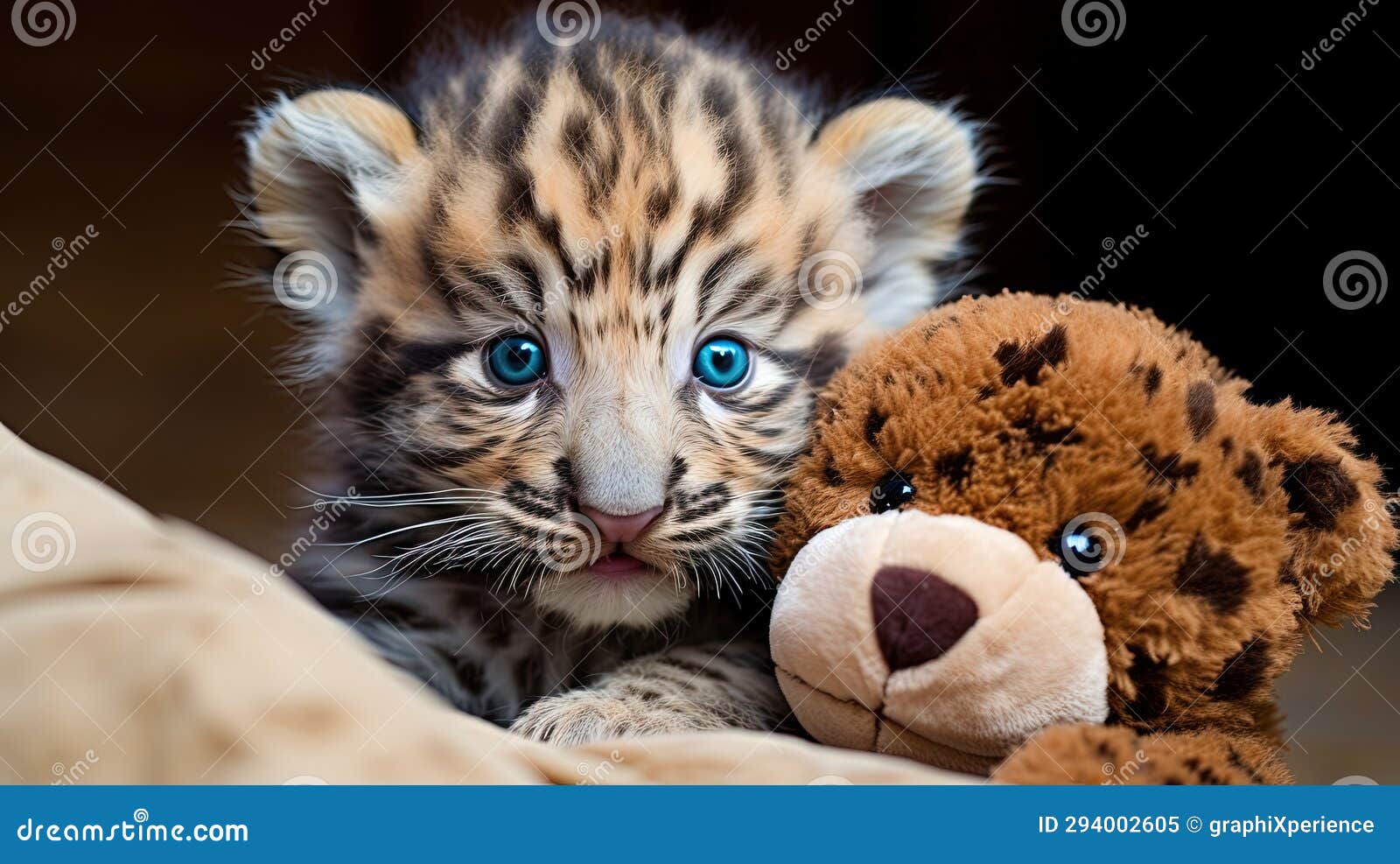 Little Leopard Cub Having Fun Stock Illustration - Illustration of ...