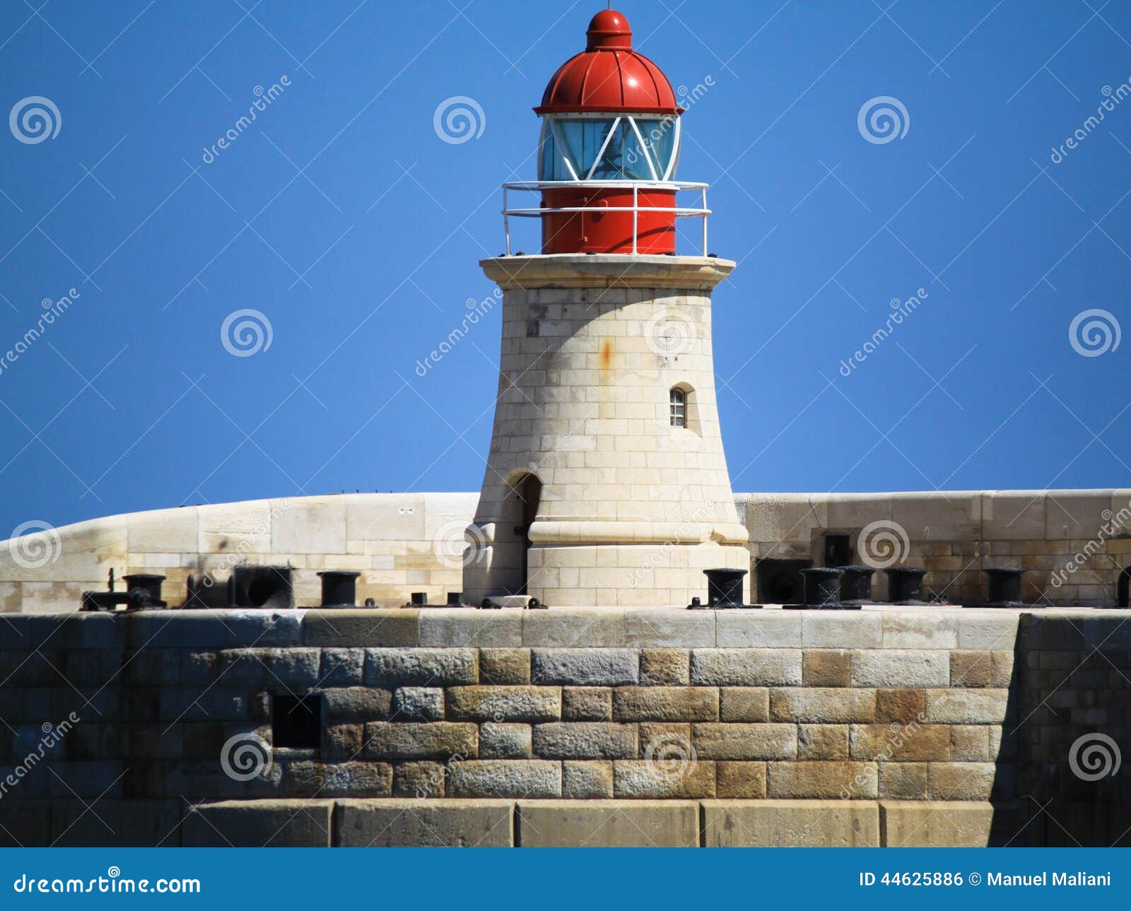 Little lighthouse stock photo. Image of ocean, clouds - 44625886