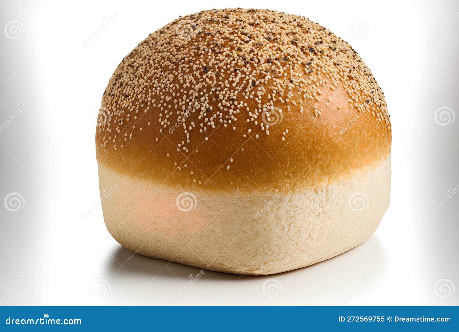 Little Loaf of Lebanese Bread in Arabic, on White Stock Illustration ...