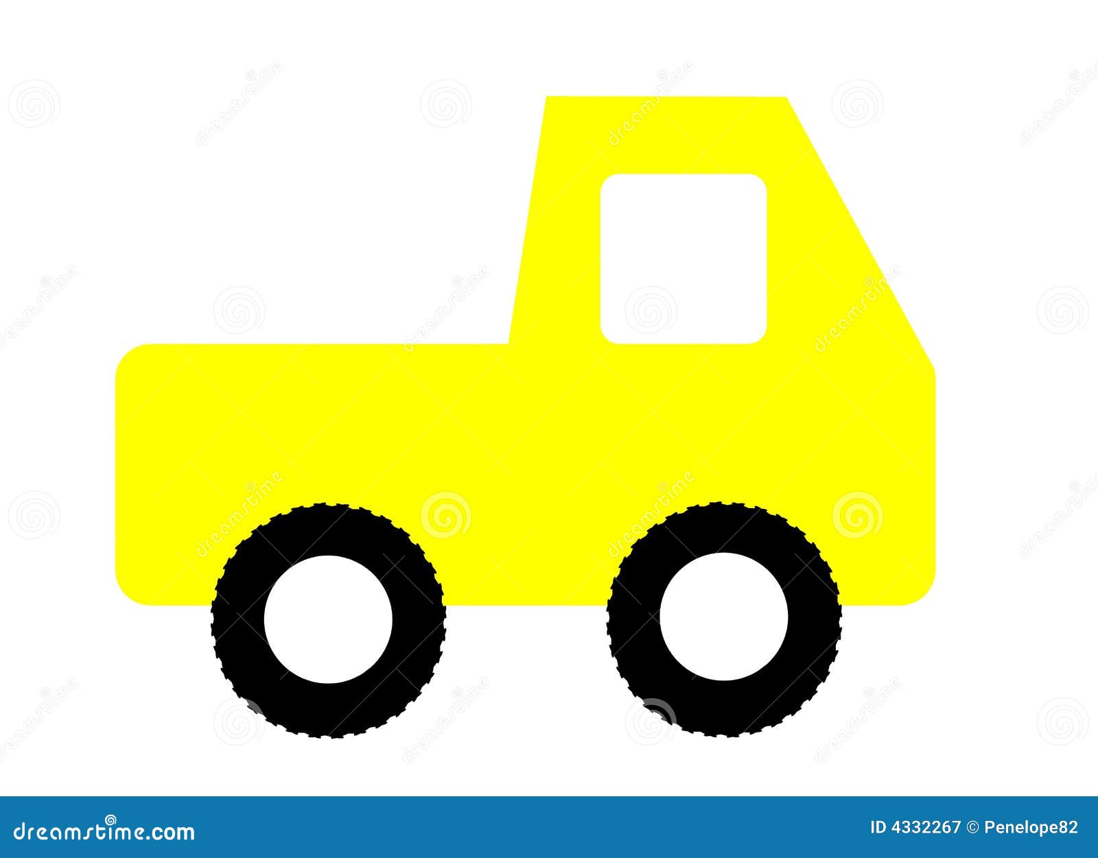 Little lorry stock illustration. Illustration of yellow - 4332267