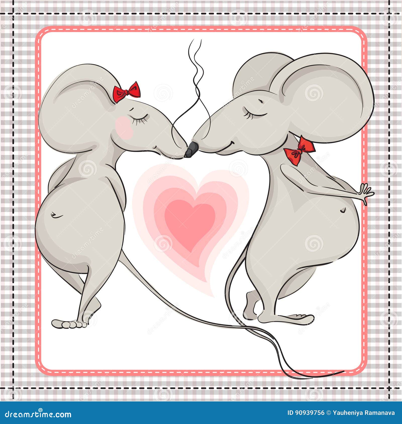 Mouse Kissing Stock Illustrations – 44 Mouse Kissing Stock ...