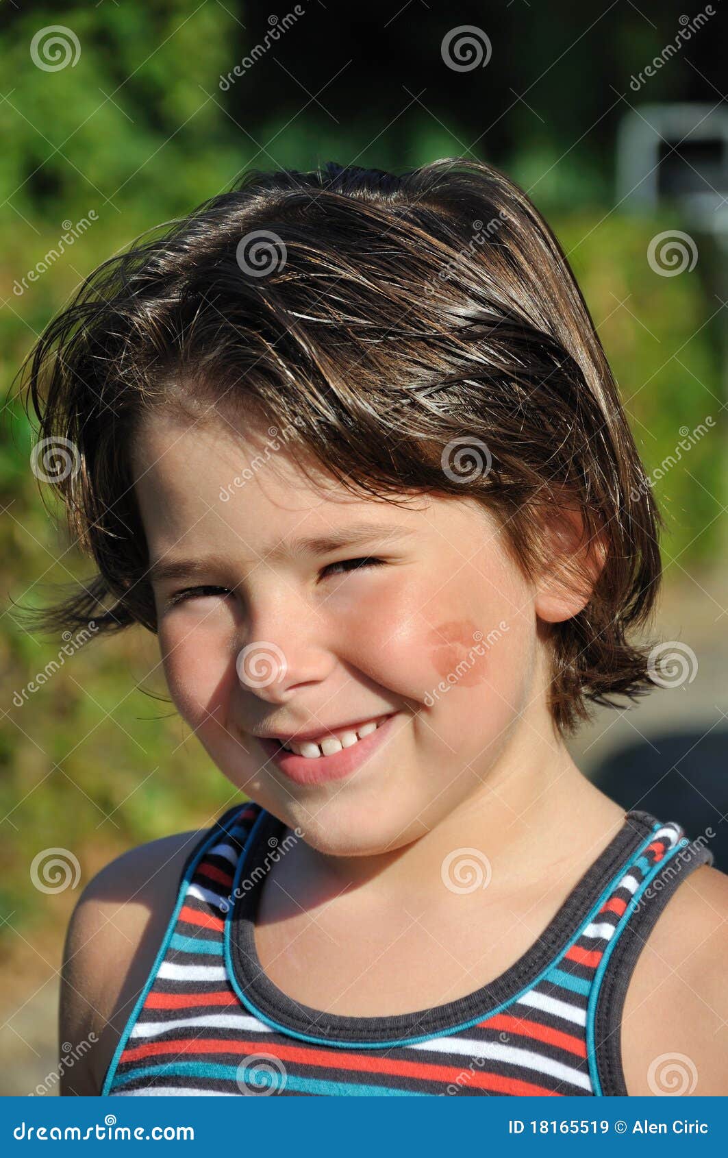 Little male portrait stock image. Image of face, cheerful - 18165519
