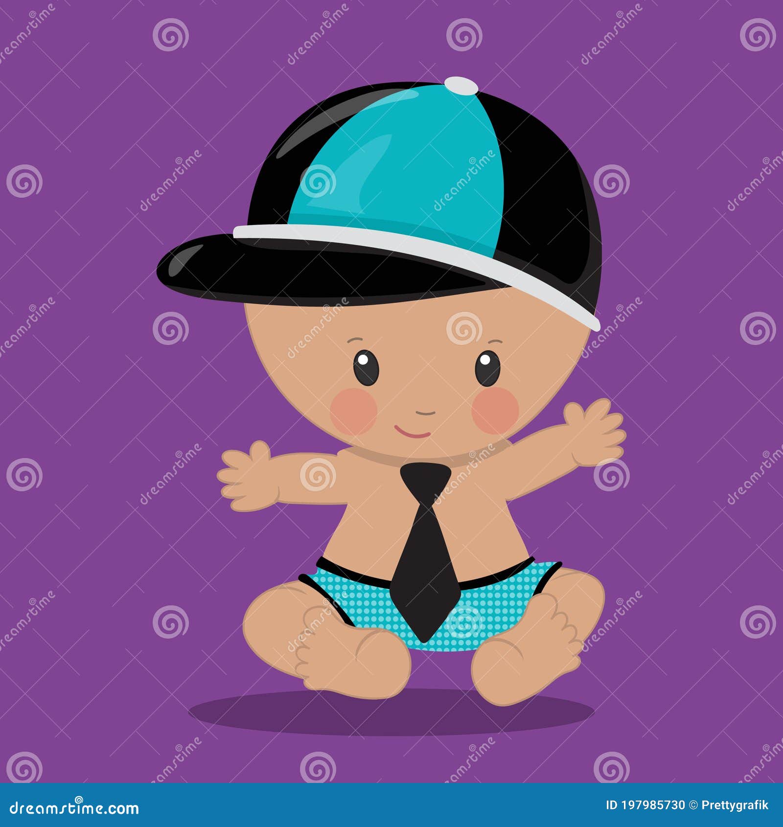 LITTLE MAN in CAP 04 stock vector. Illustration of graphic - 197985730