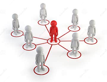 3d Small People - Partner Network Stock Illustration - Illustration of ...