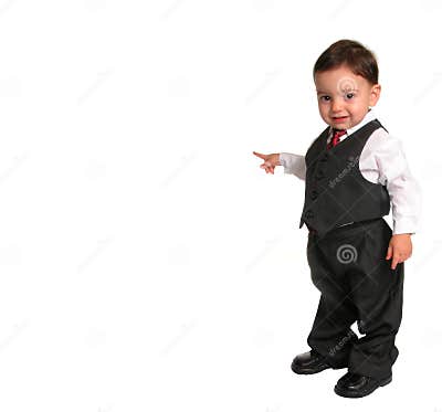 Little Man Series: Pointing (2 of 2) Stock Photo - Image of business ...
