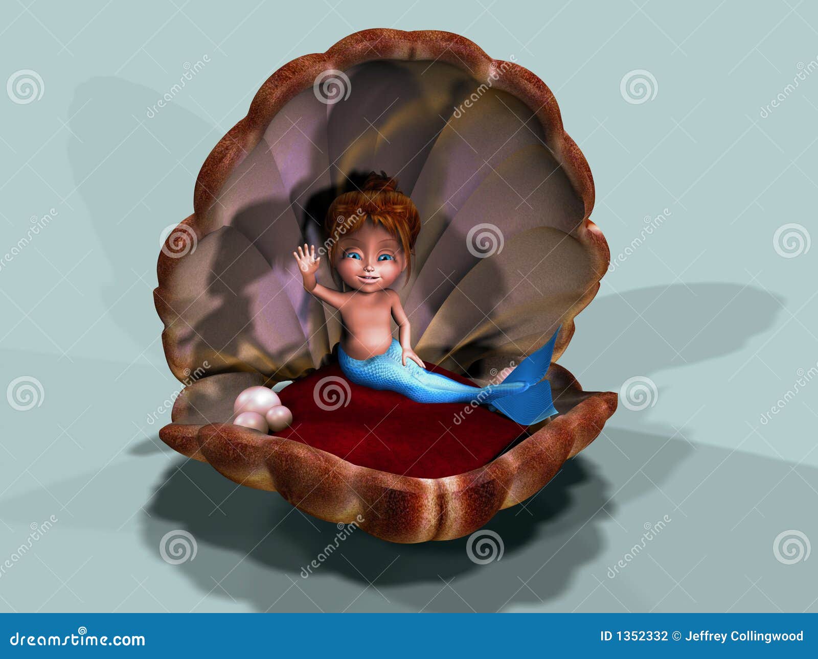 Mermaid Relaxing In A Martini Glass With Transparent Background Stock ...