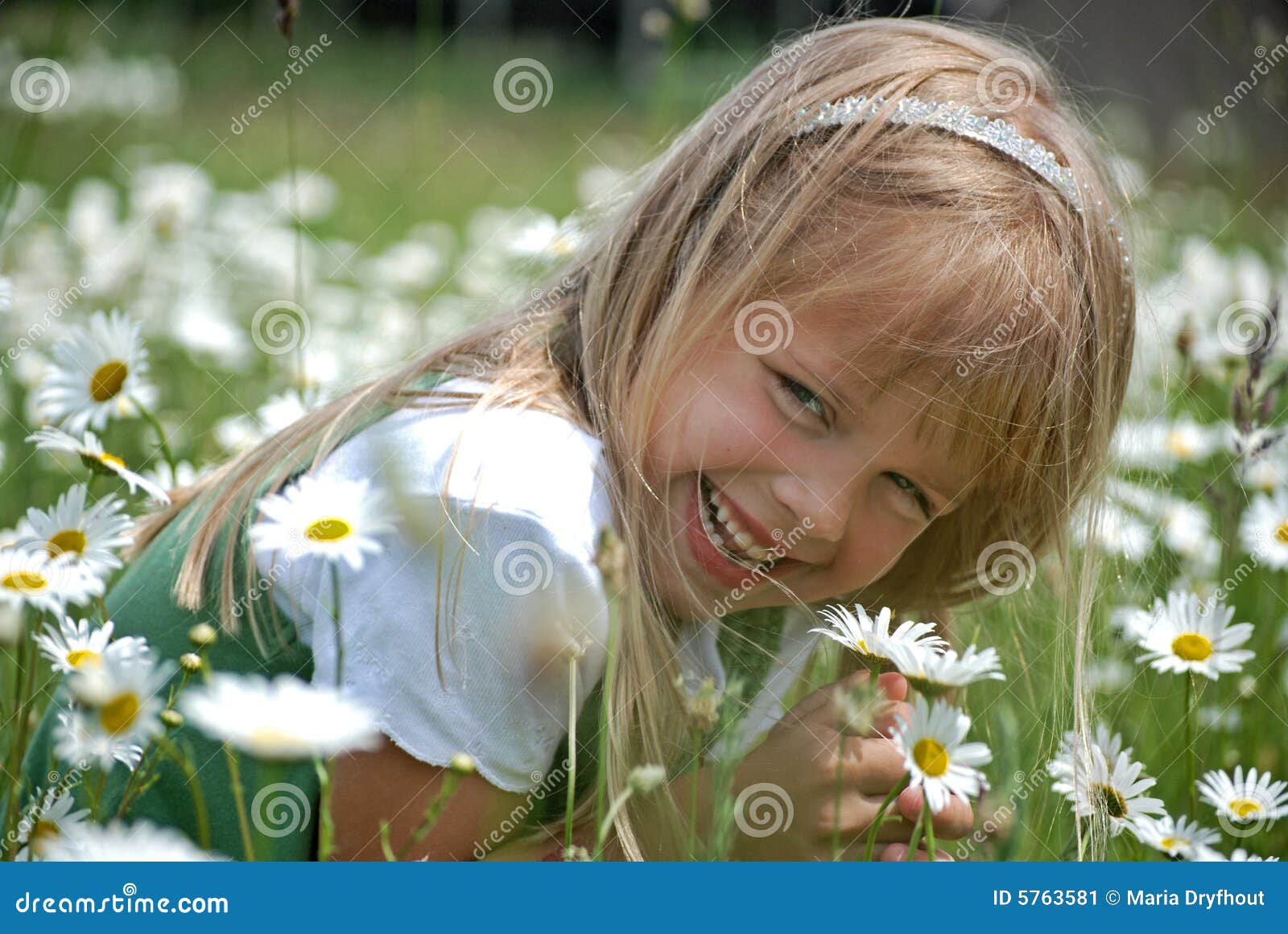 Little Miss Daisy stock image. Image of innocence, windy - 5763581