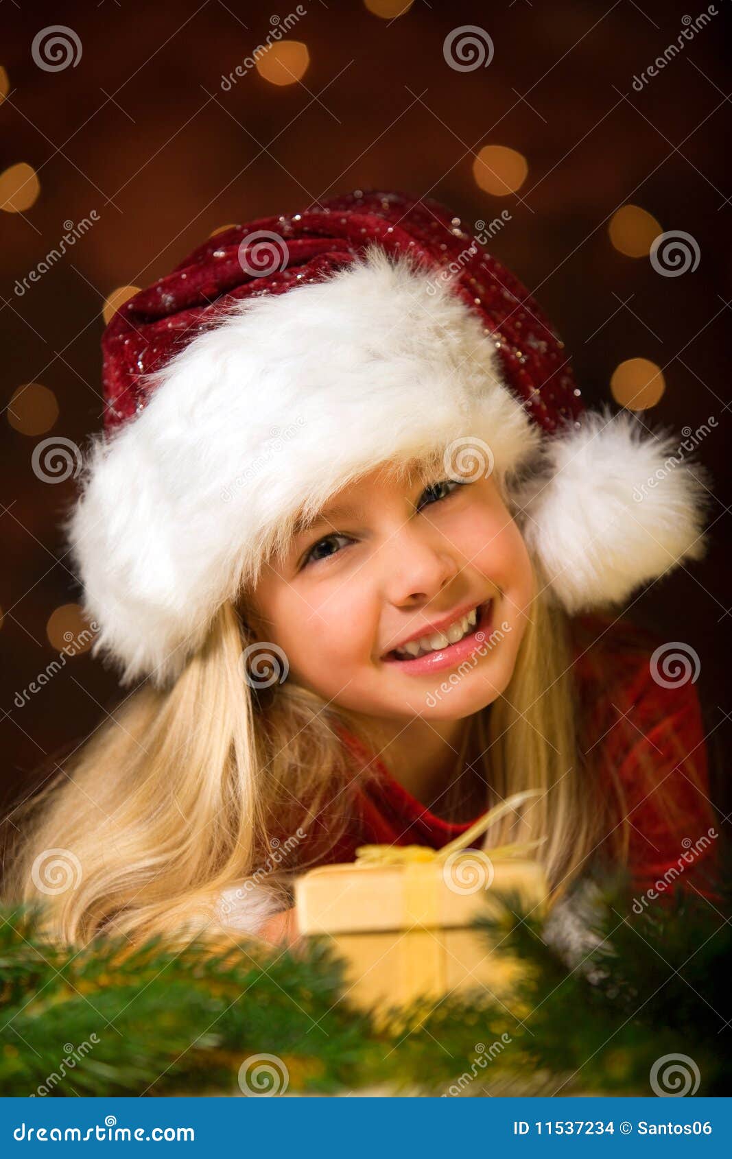 Little miss santa stock photo. Image of anticipation - 11537234