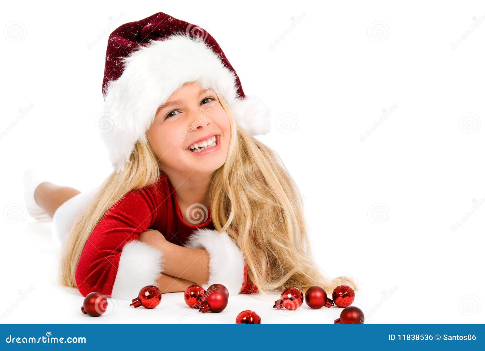 Little miss santa stock photo. Image of postitive, childhood - 11838536